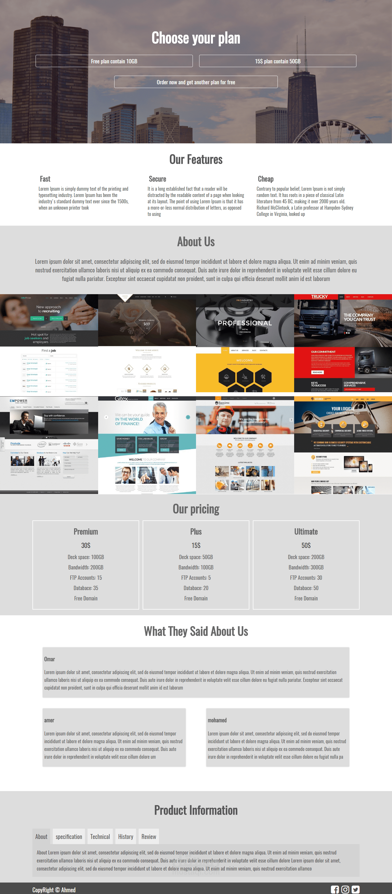 Full responsive template | مستقل