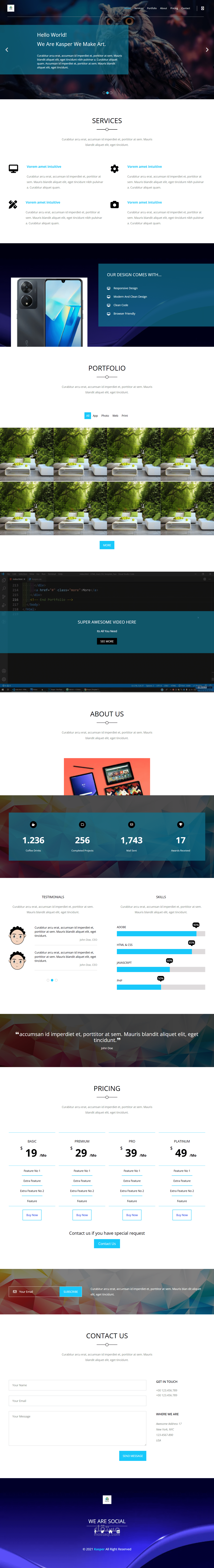 Kapper - Creative Web Agency Template | مستقل
