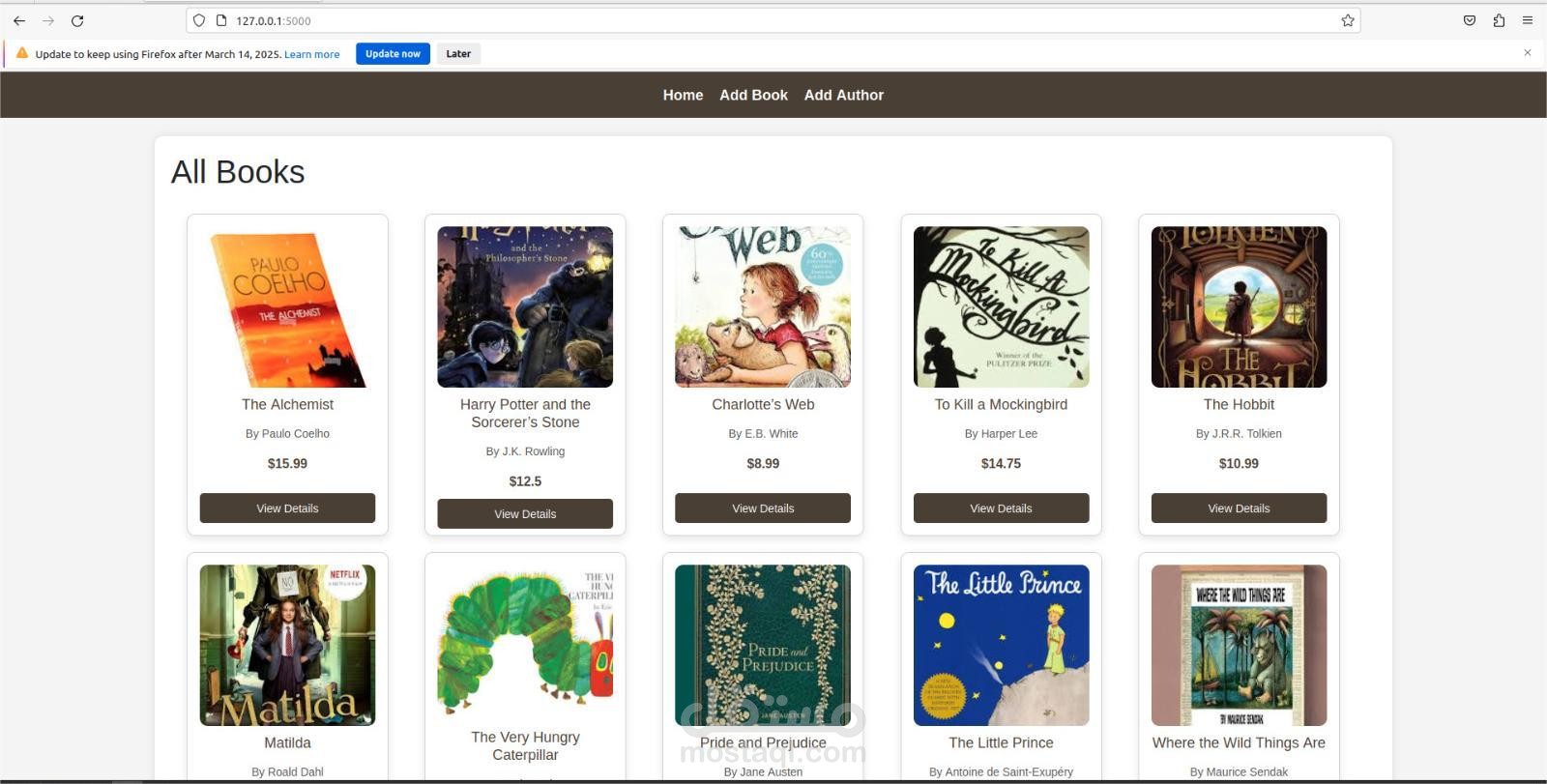 E-commerce website by Flask | مستقل