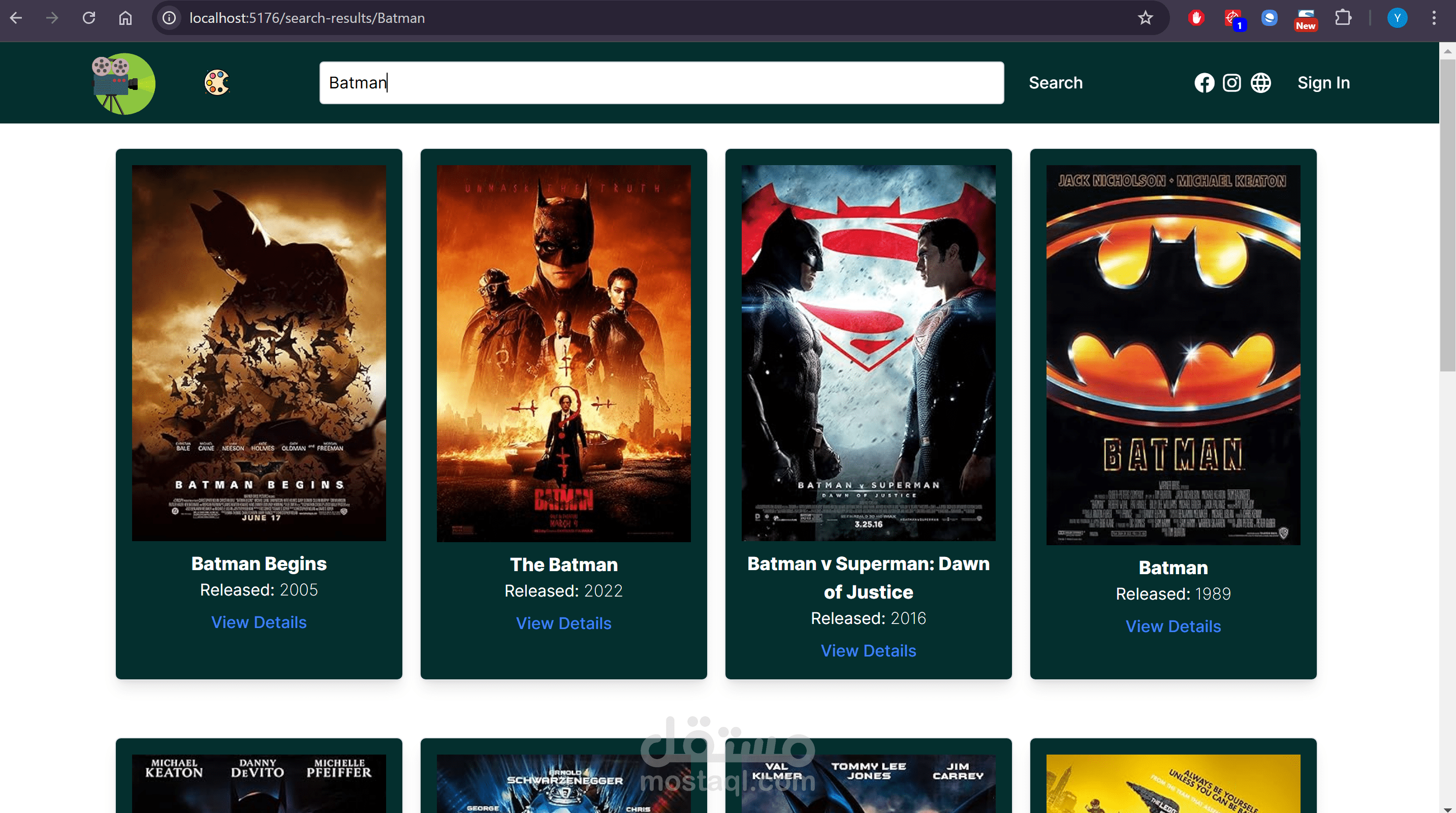 Movie Database App | مستقل