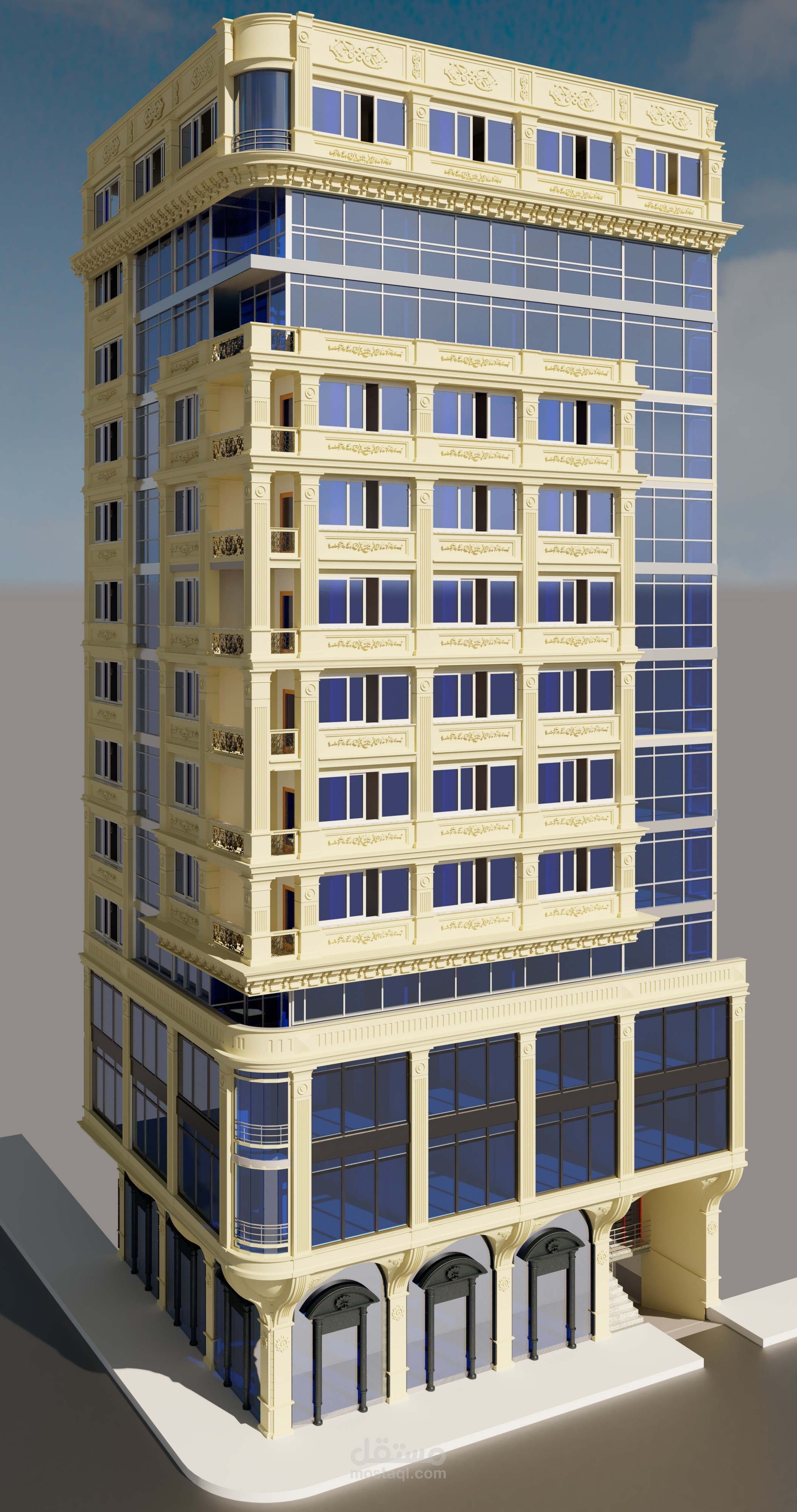 Stars Tower - Revit | مستقل