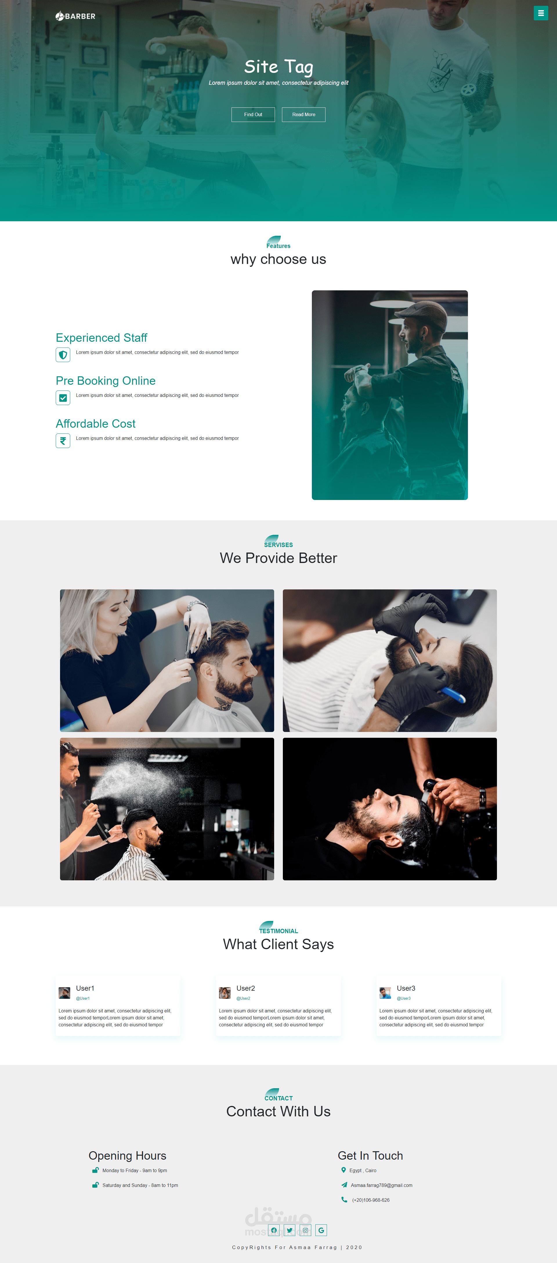 Barber online | مستقل