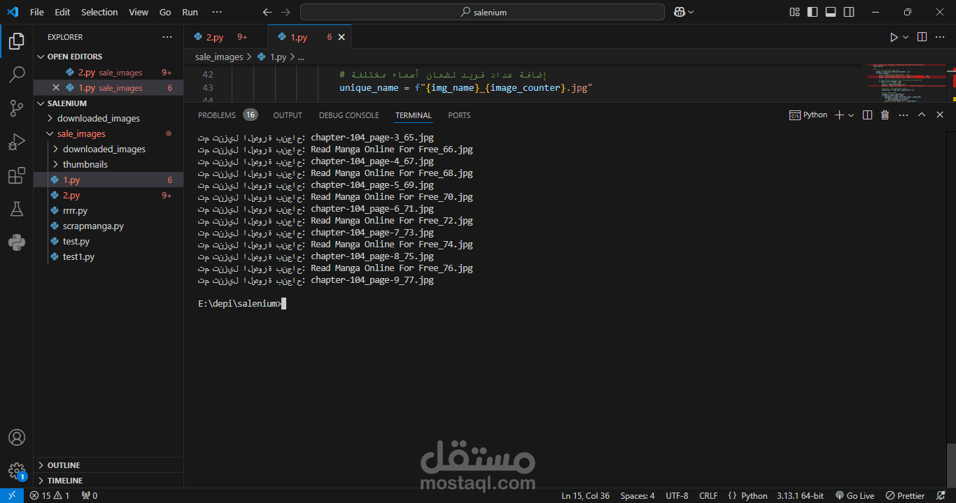 Web Scraping Images By Python Selenium مستقل
