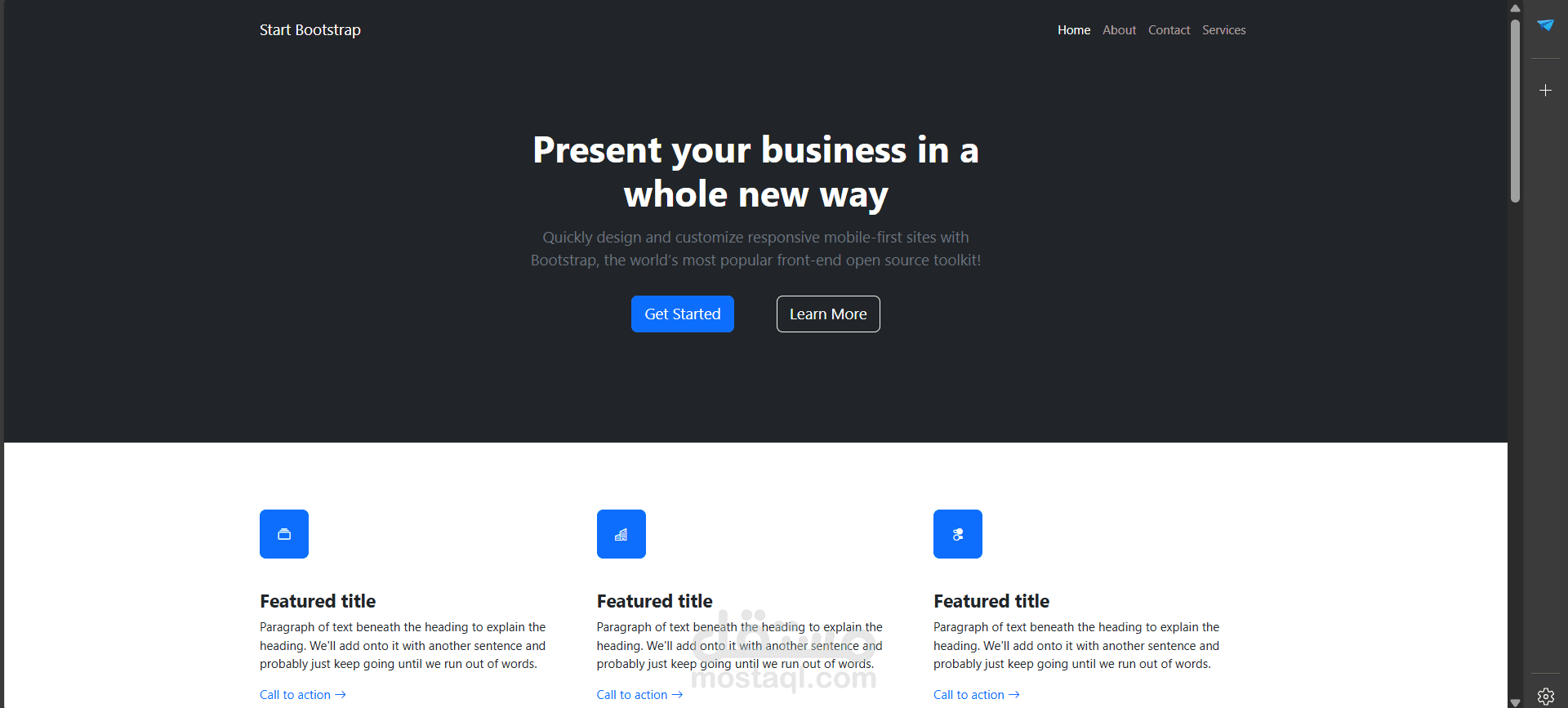web page | مستقل