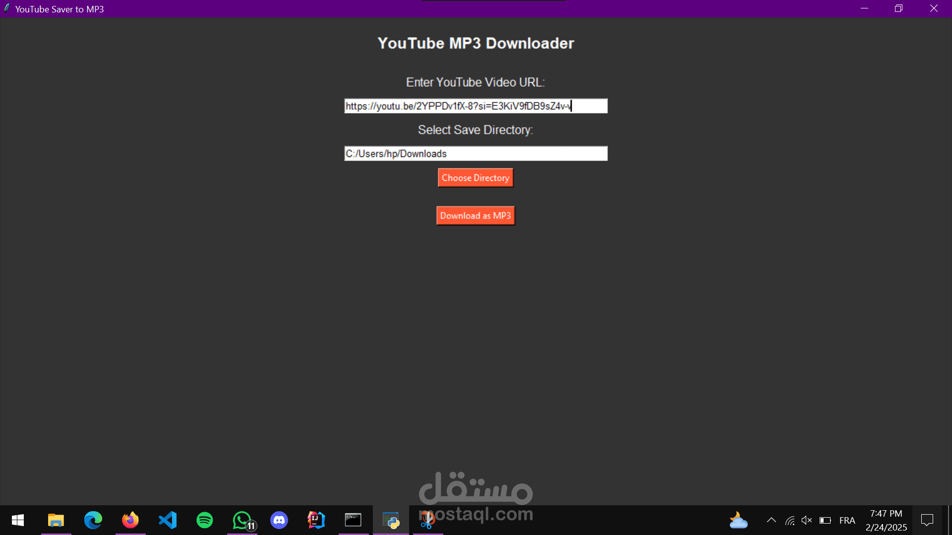 pytube downloader | مستقل