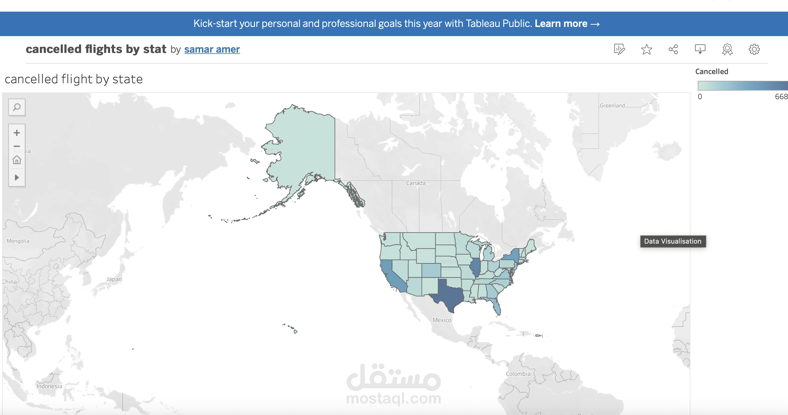 (using tableau to analyze and visualize data of (Flights delays data ...