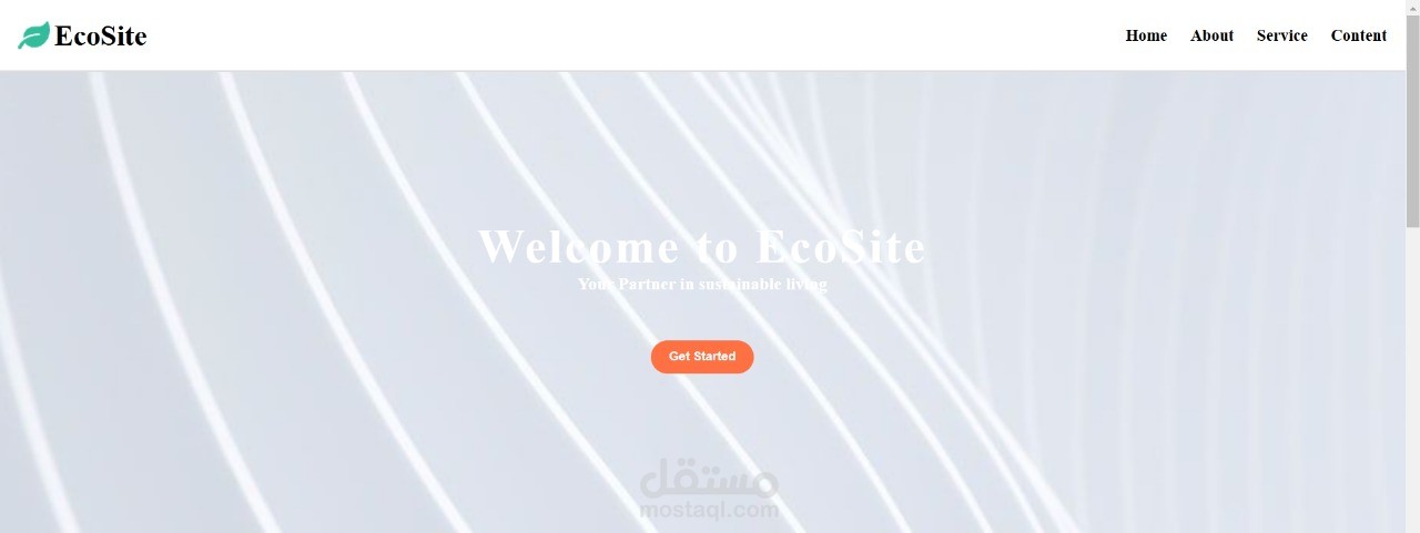 EcoSite: منصة للحياة المستدامة | مستقل