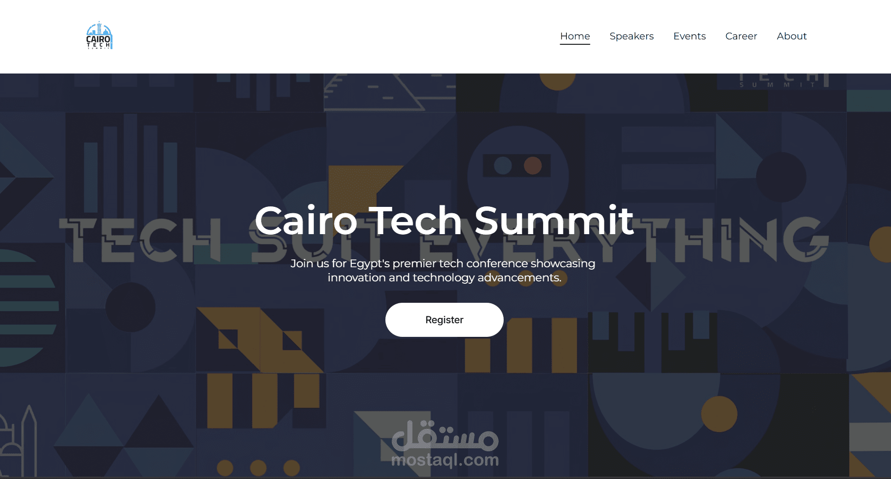 Cairo Tech Summit Website | مستقل