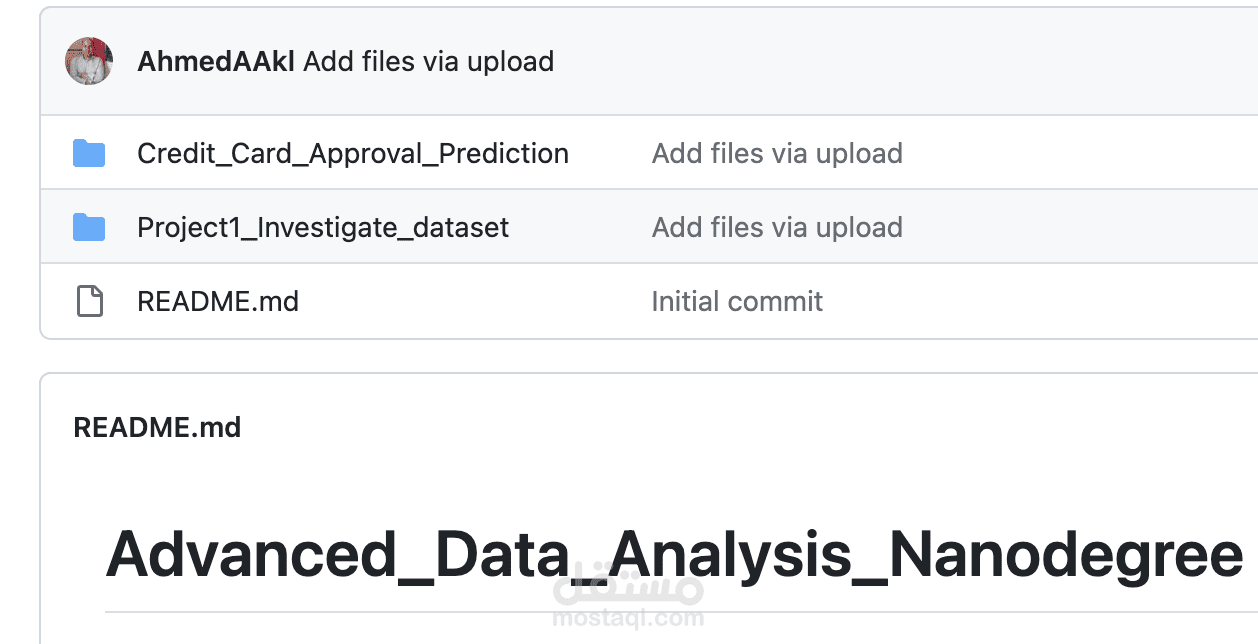 Advanced Data Analysis Projects | مستقل Advanced Data Analysis Projects | مستقل