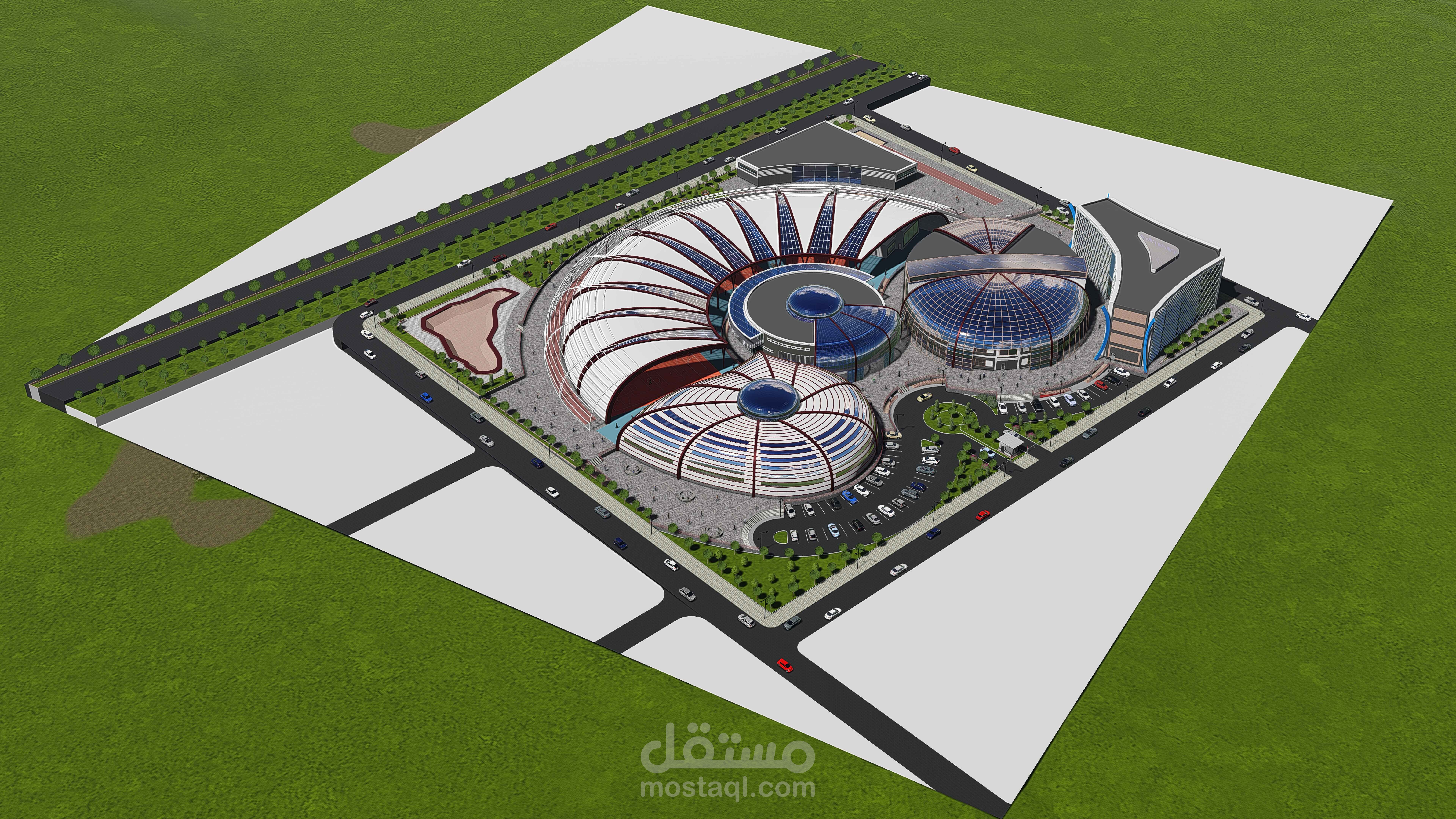 Sports Training Center 3D Design | مستقل