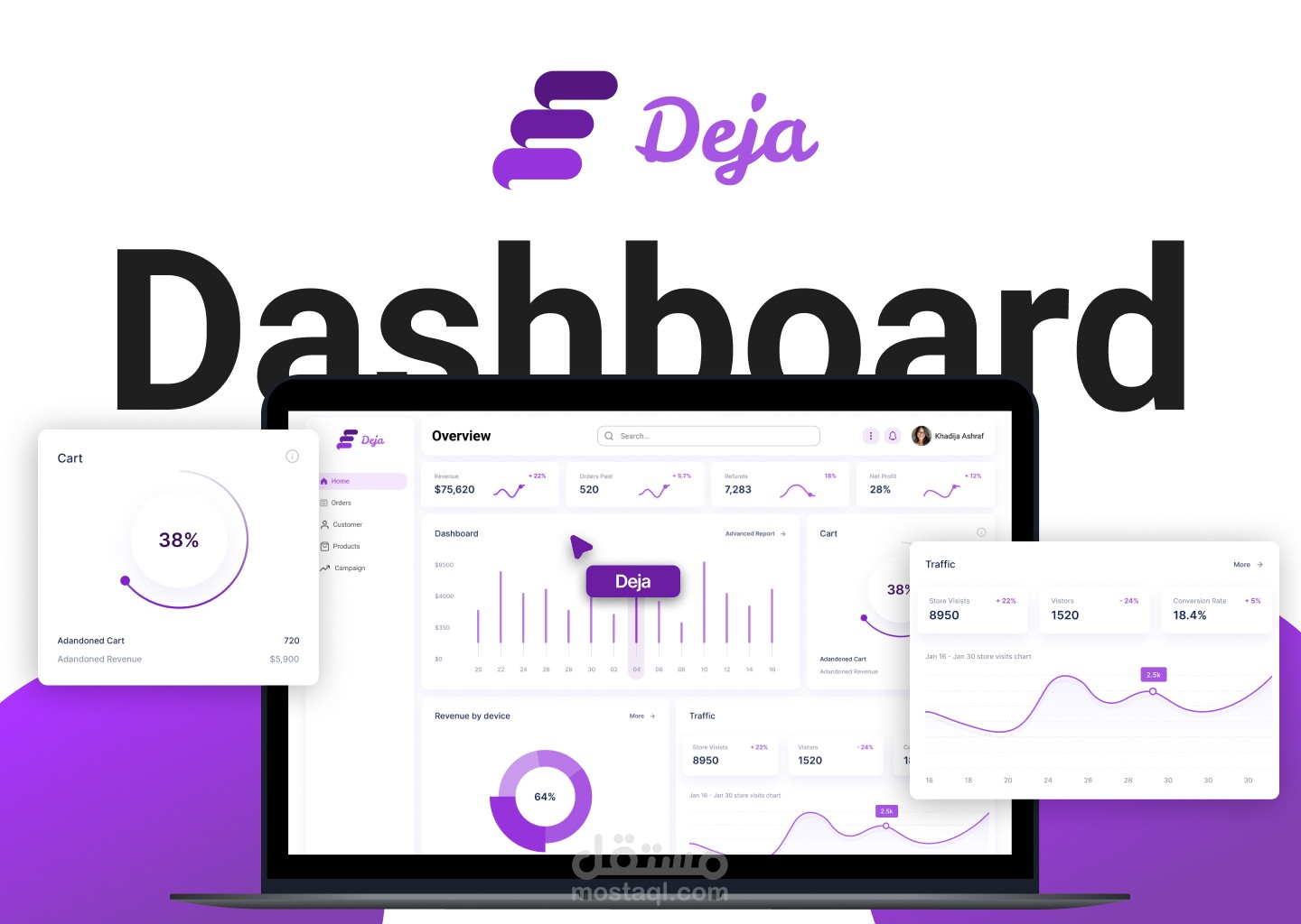 Creative and User-Friendly Dashboard Design | مستقل