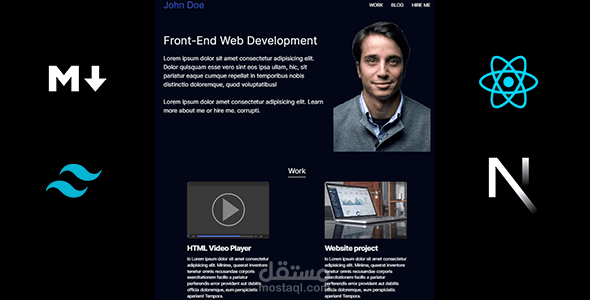 BlogFolio - React Next.js Blog And Portfolio Template | مستقل