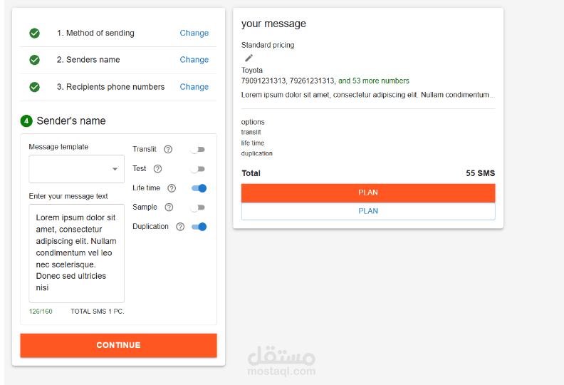 Modern Message sending and recieving UI Page Design using React ...