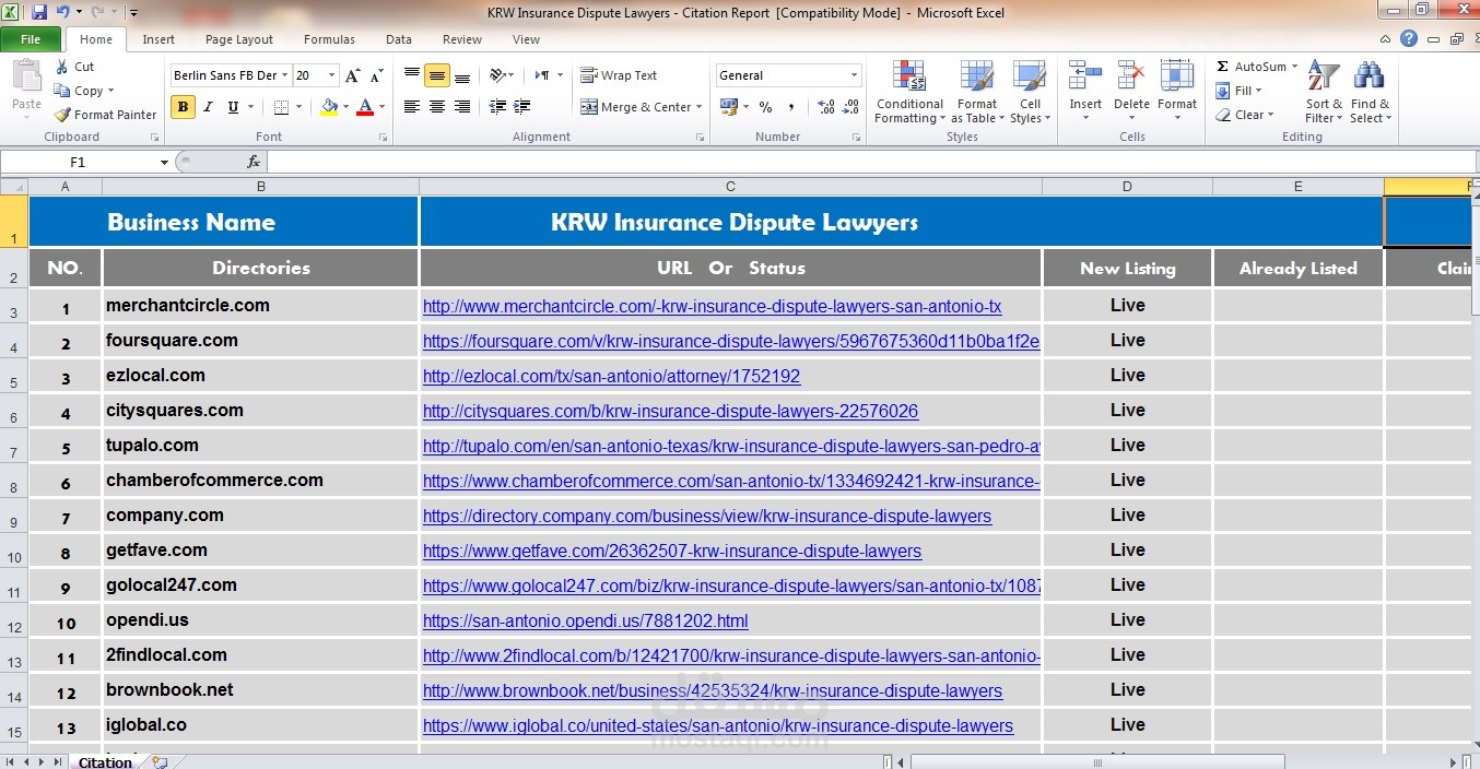 List Of USA Citation Building - Local Listing | مستقل