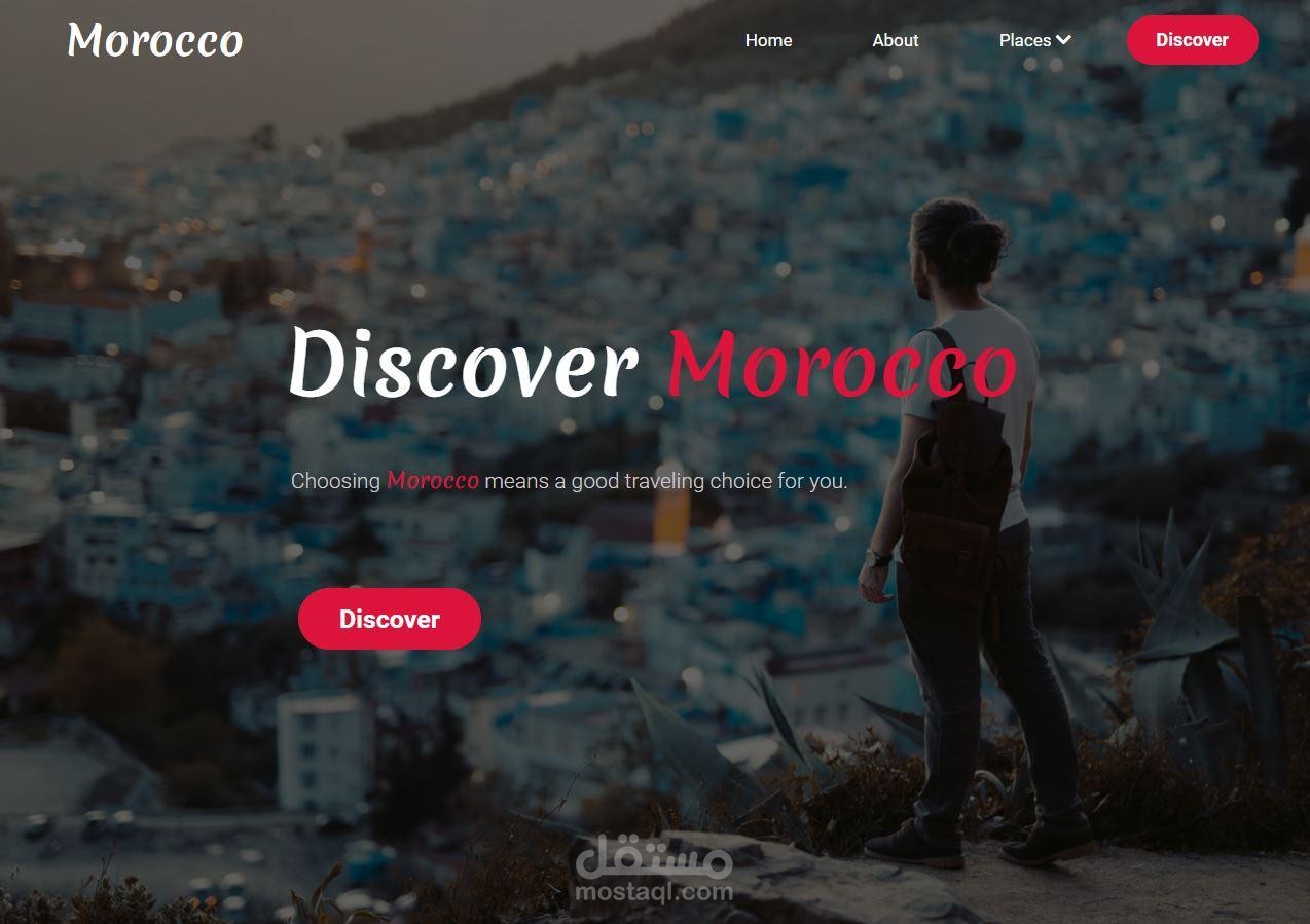 Static Website Using Html Css And Javascript مستقل
