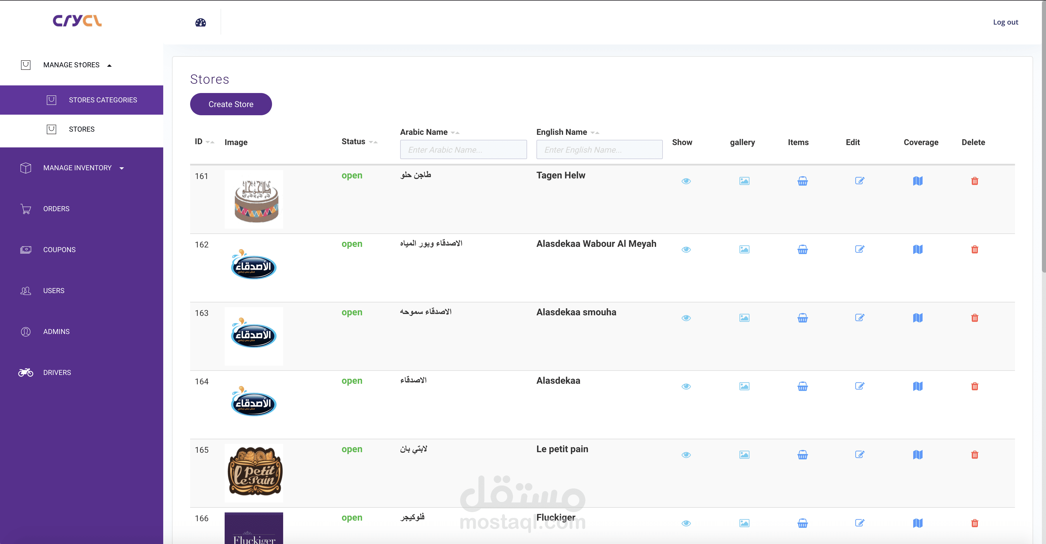 crycl dashboard | مستقل