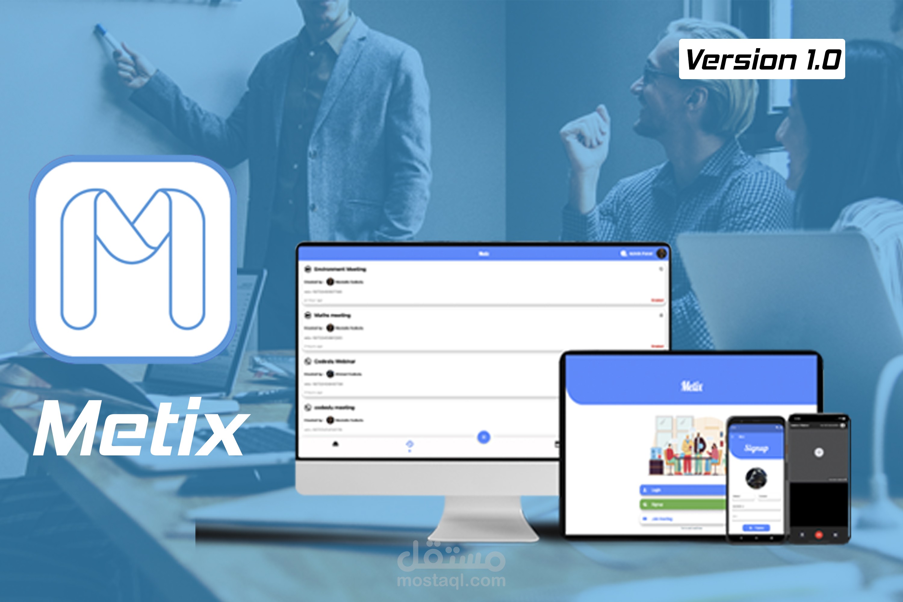 Metix - iOS , Android and Web Conference App | مستقل