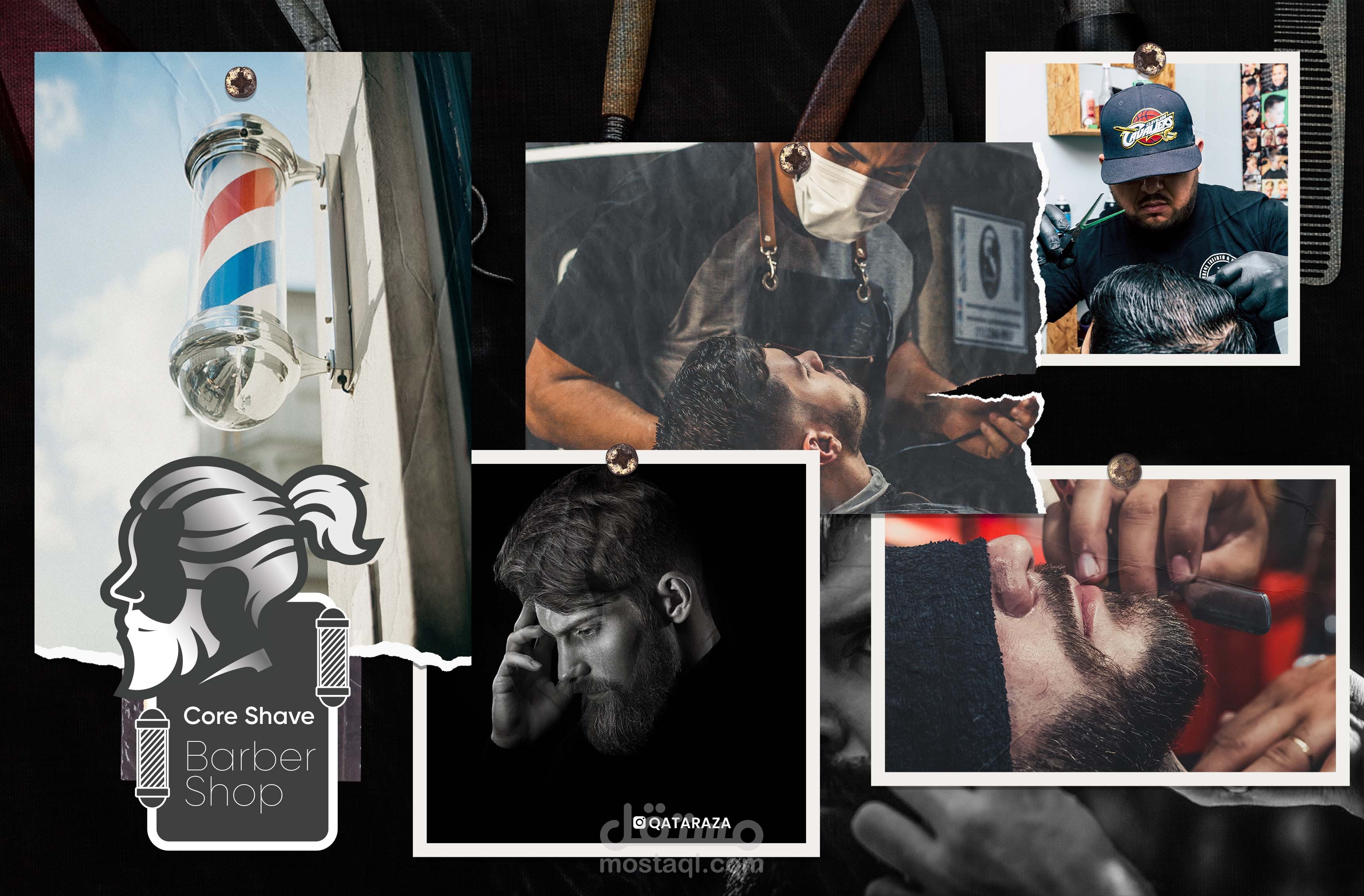 Core Shave - Barber Shop post | مستقل