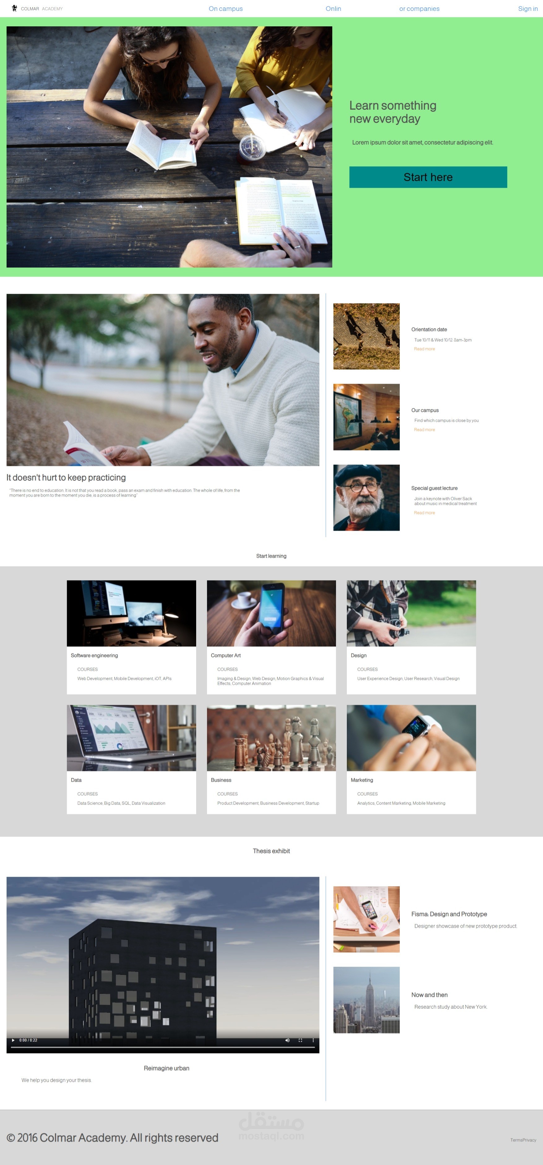 colmar academy | مستقل