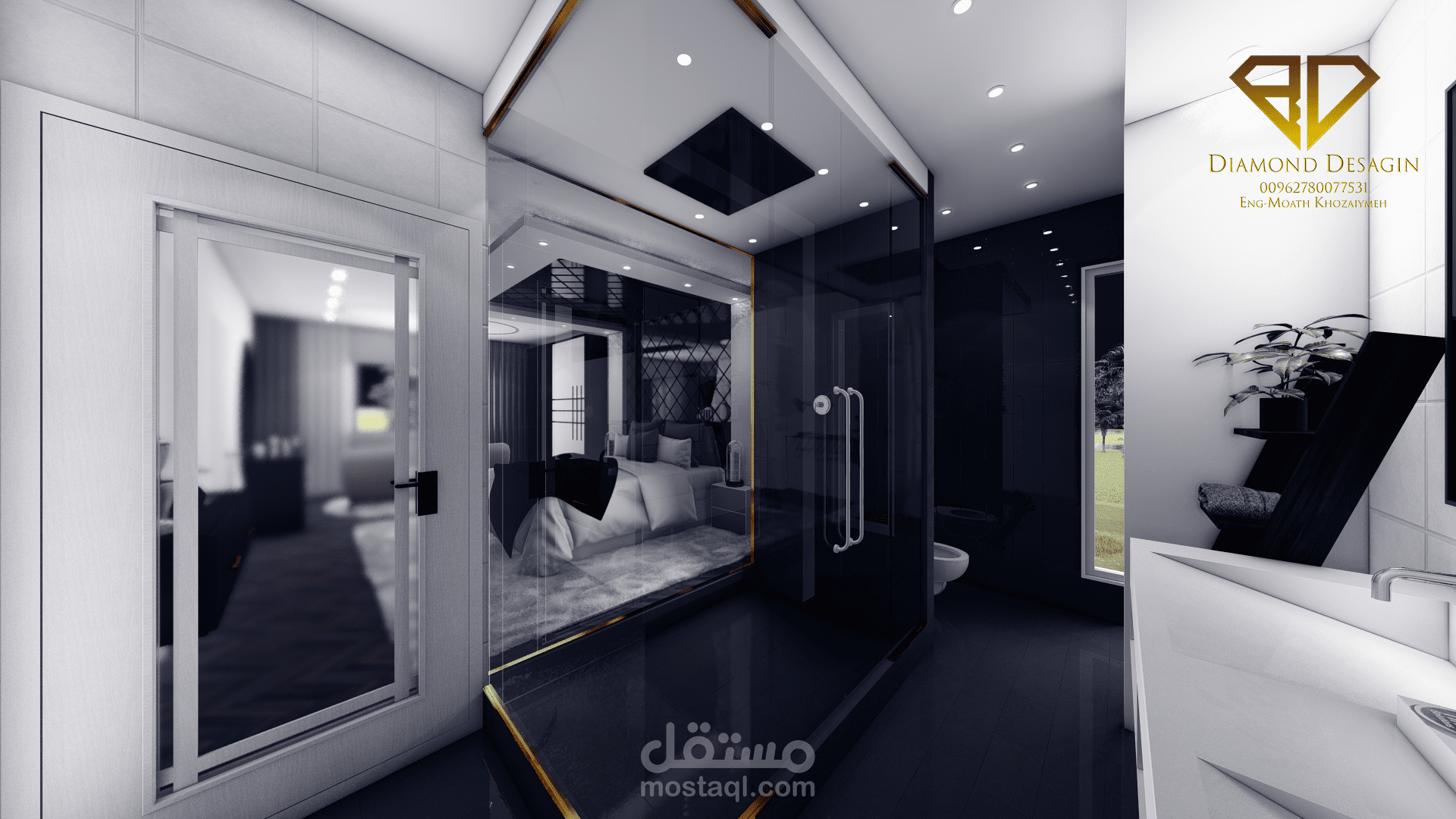 تصميم غرفة نوم ماستر مستقل