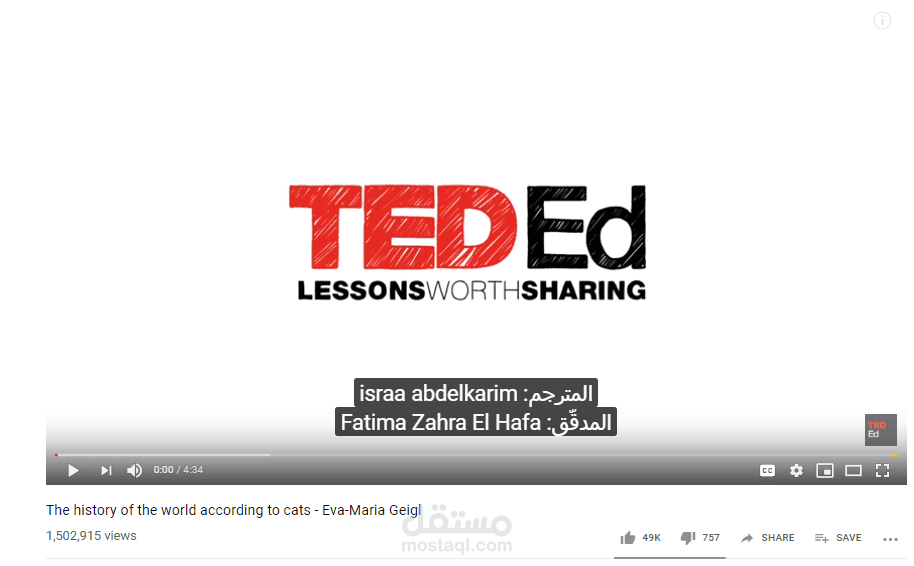 The history of the world according to cats, TEDed | مستقل