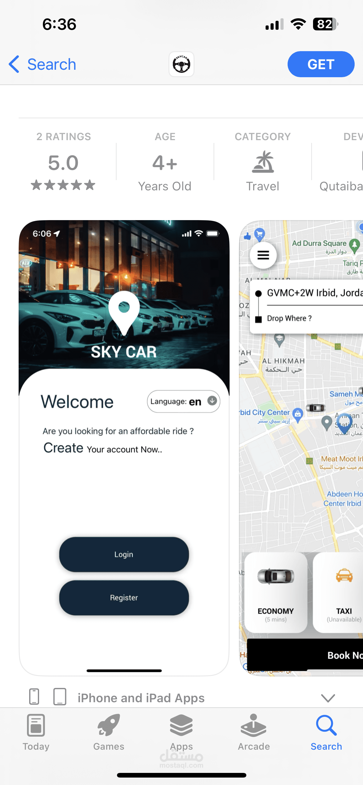 Sky car taxi | مستقل