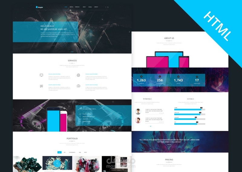 Kasper - One Page Creative HTML Theme | مستقل