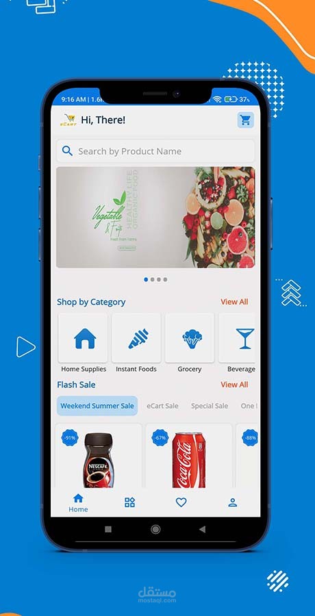 Grocery, Food Delivery, Fruits & Vegetable store, Full Android Ecommerce App | مستقل