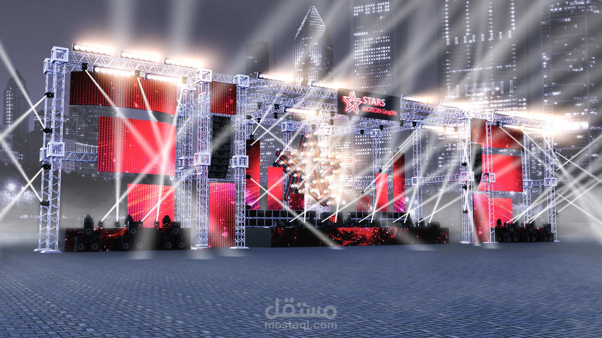 Live Concert Stage Design | مستقل