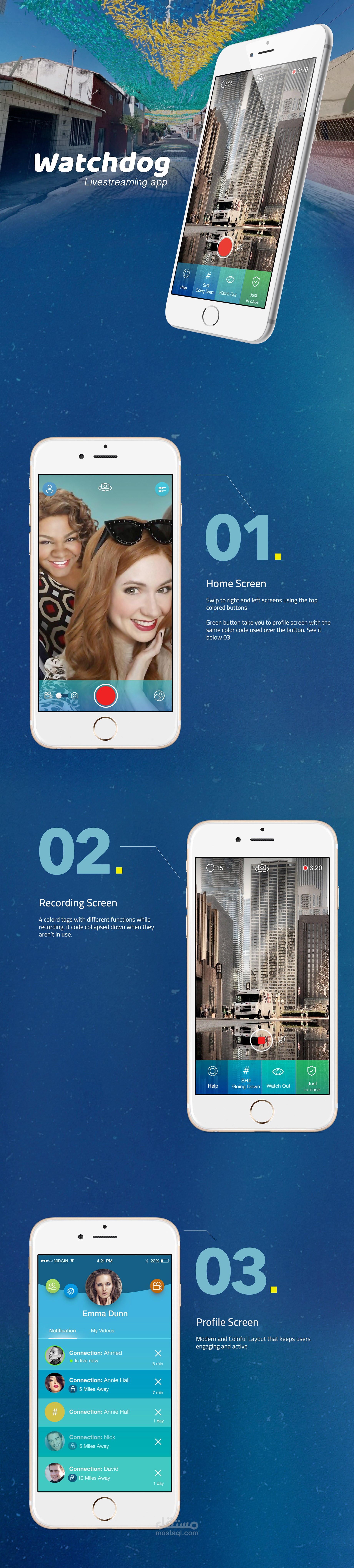 watchdog app design | مستقل