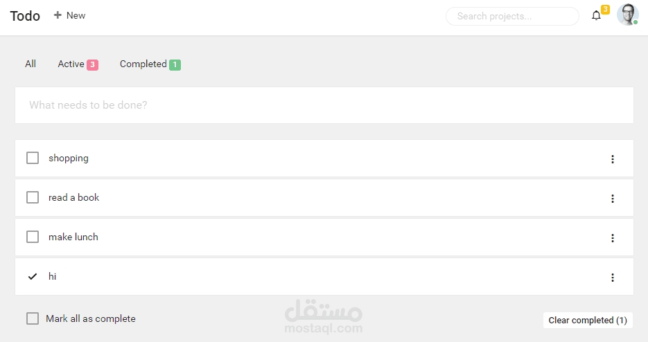 Todo List | مستقل