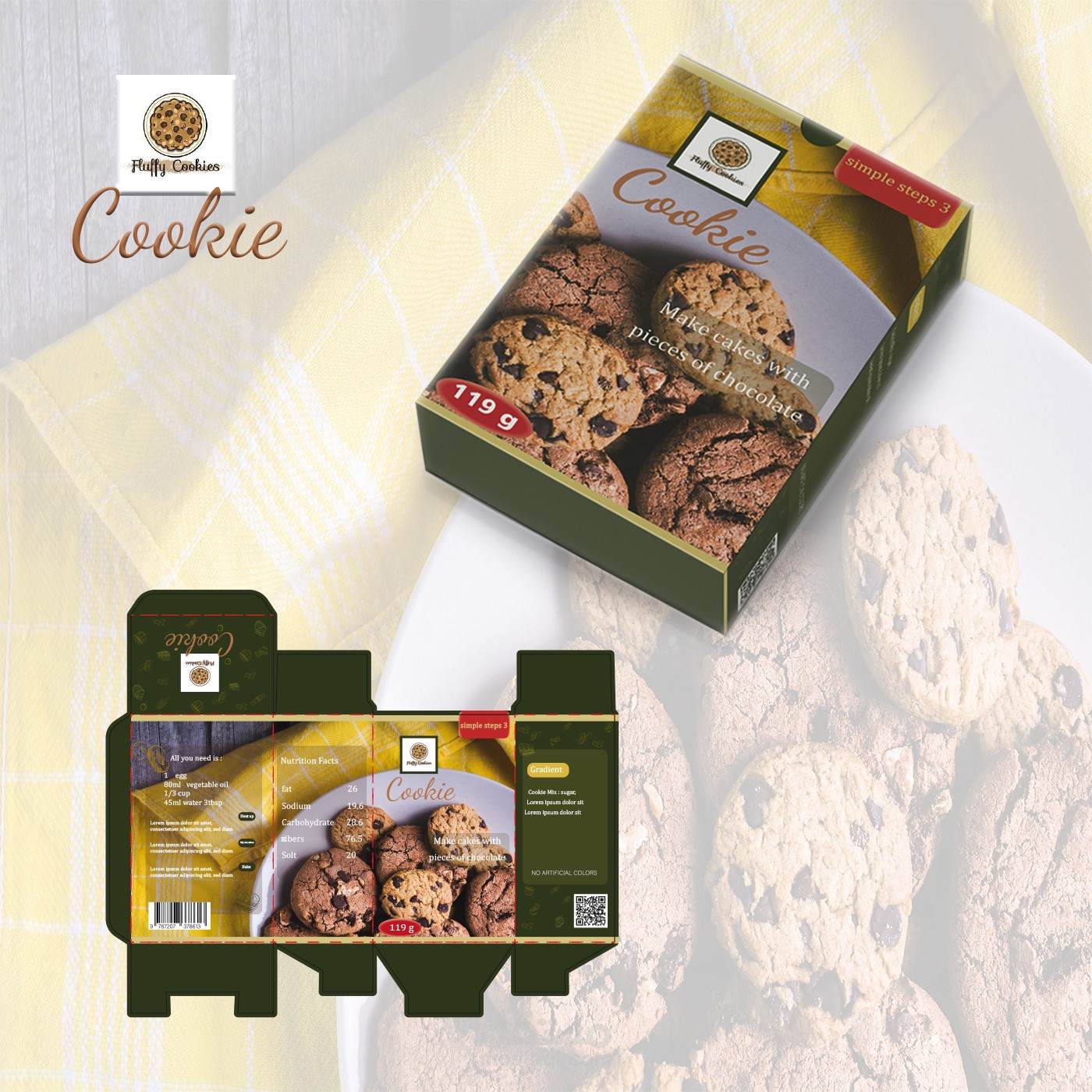 Package for cookies product | مستقل