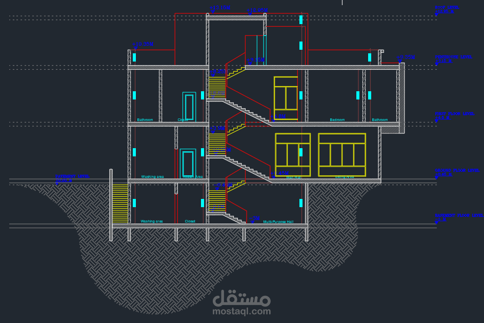 My Work in Exterior shop drawing - Villa | مستقل