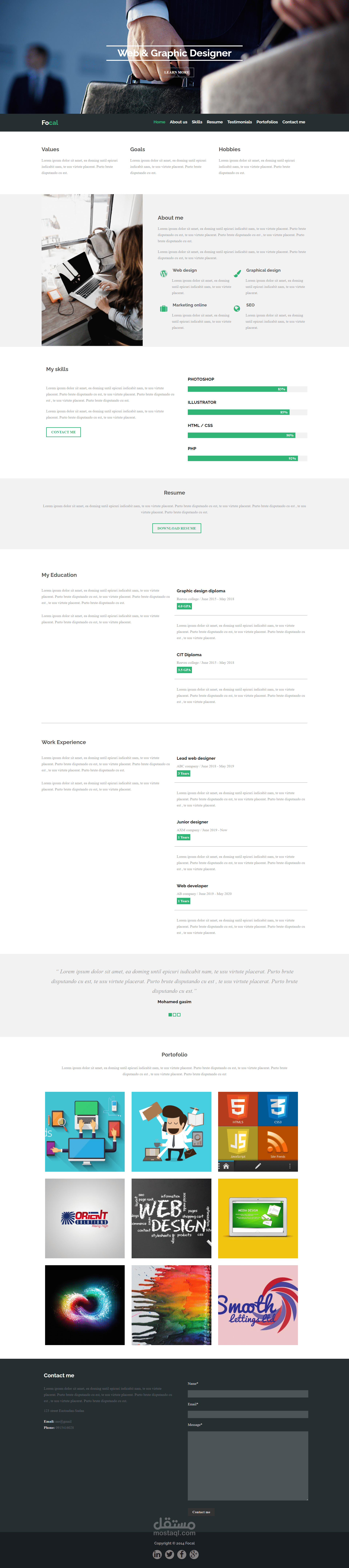 Front-end design | مستقل