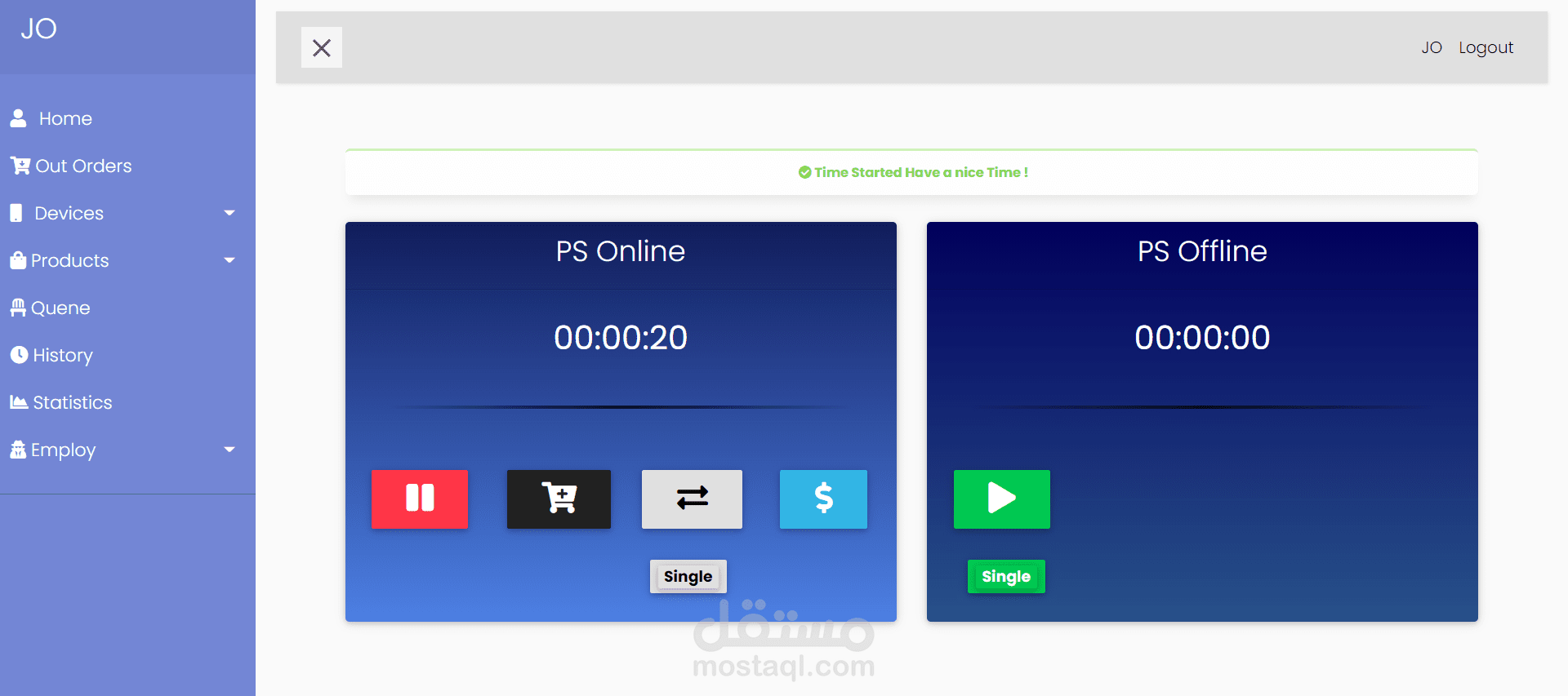 PlayStation Management System | مستقل