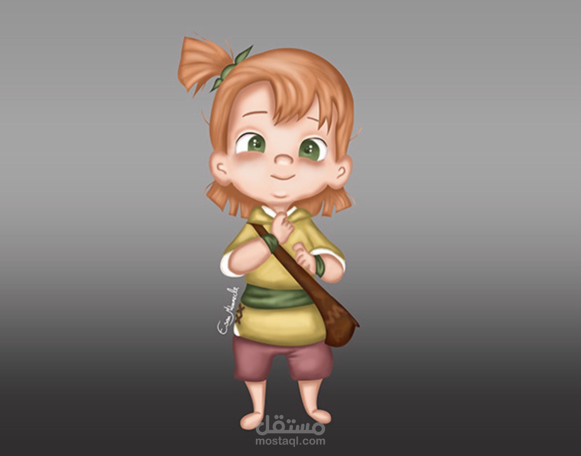 Funny Girl Illustration مستقل