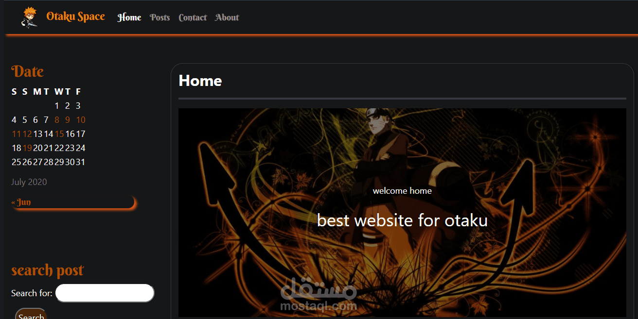 OTAKU SPACE WEBSITE | مستقل