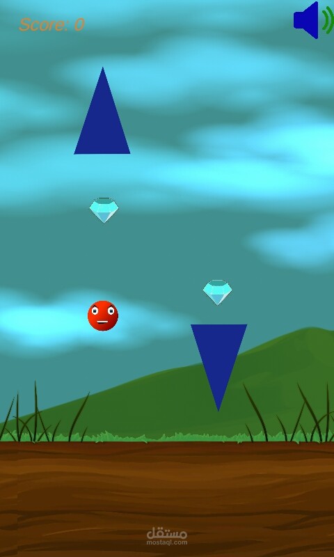 flappy red ball | مستقل