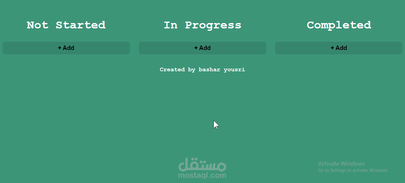 kanban board by js | مستقل kanban board by js | مستقل