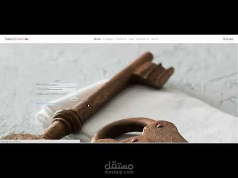 Chocolate shop web application | مستقل