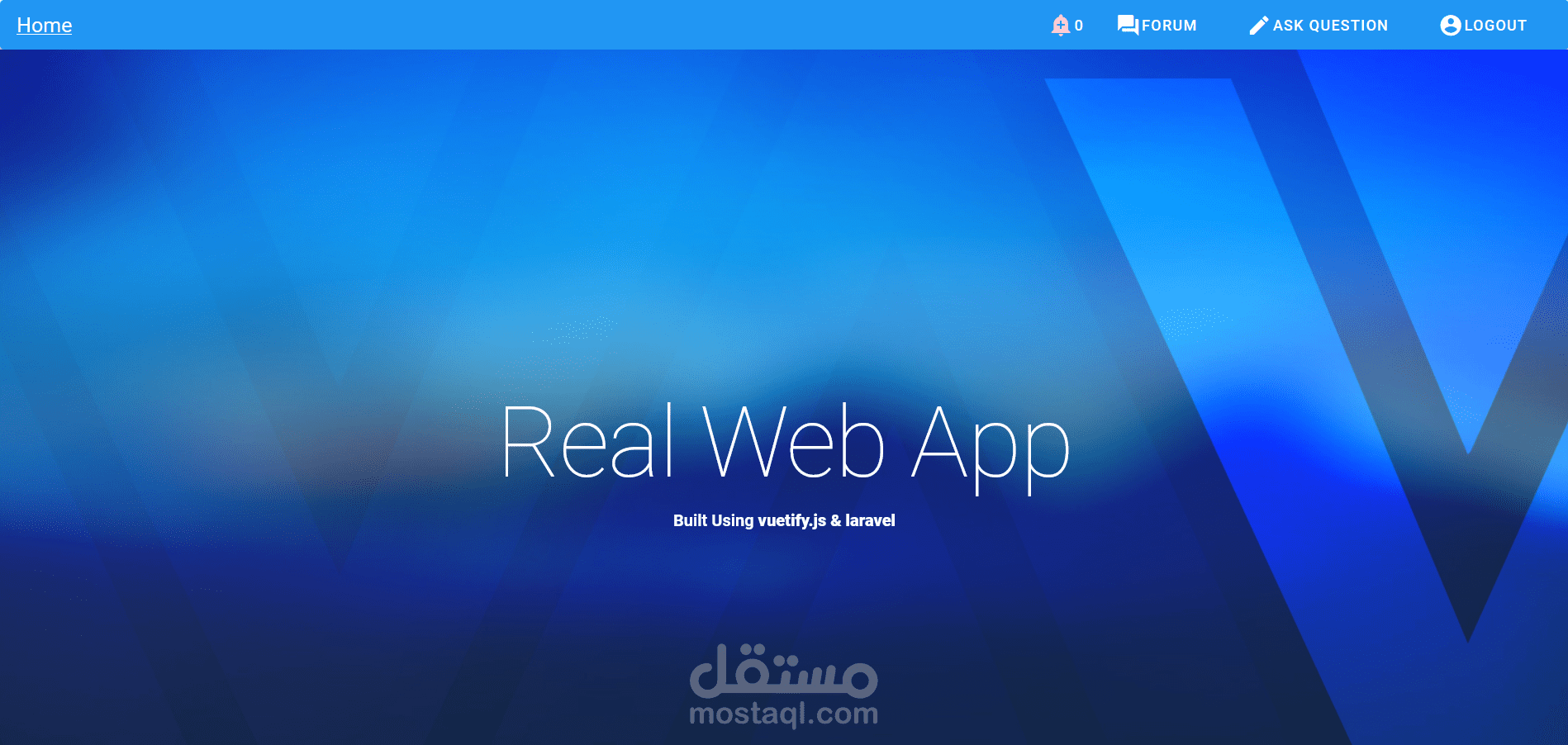 Single page Web Application | مستقل Single page Web Application | مستقل