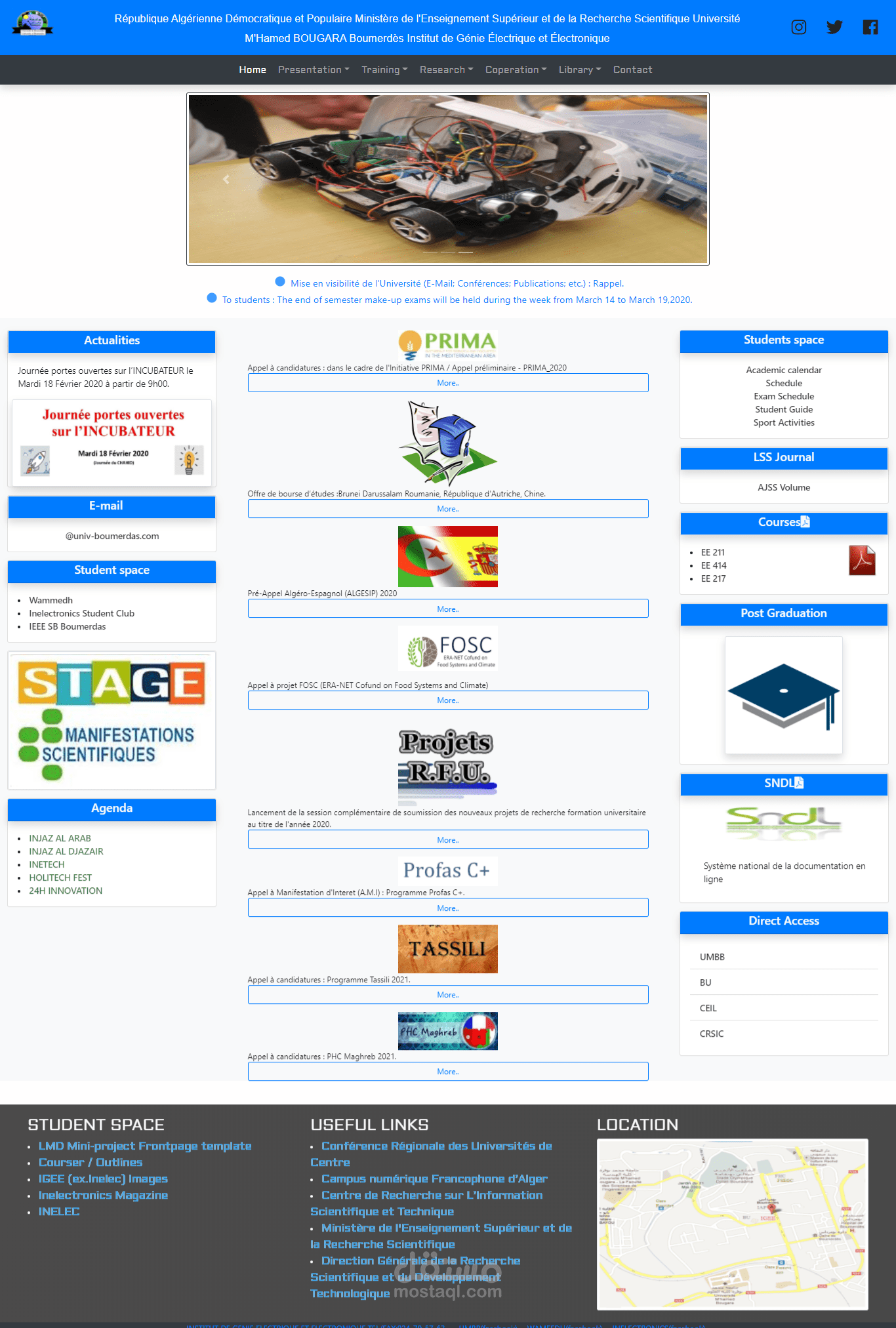 موقع لمعهد IGEE | مستقل