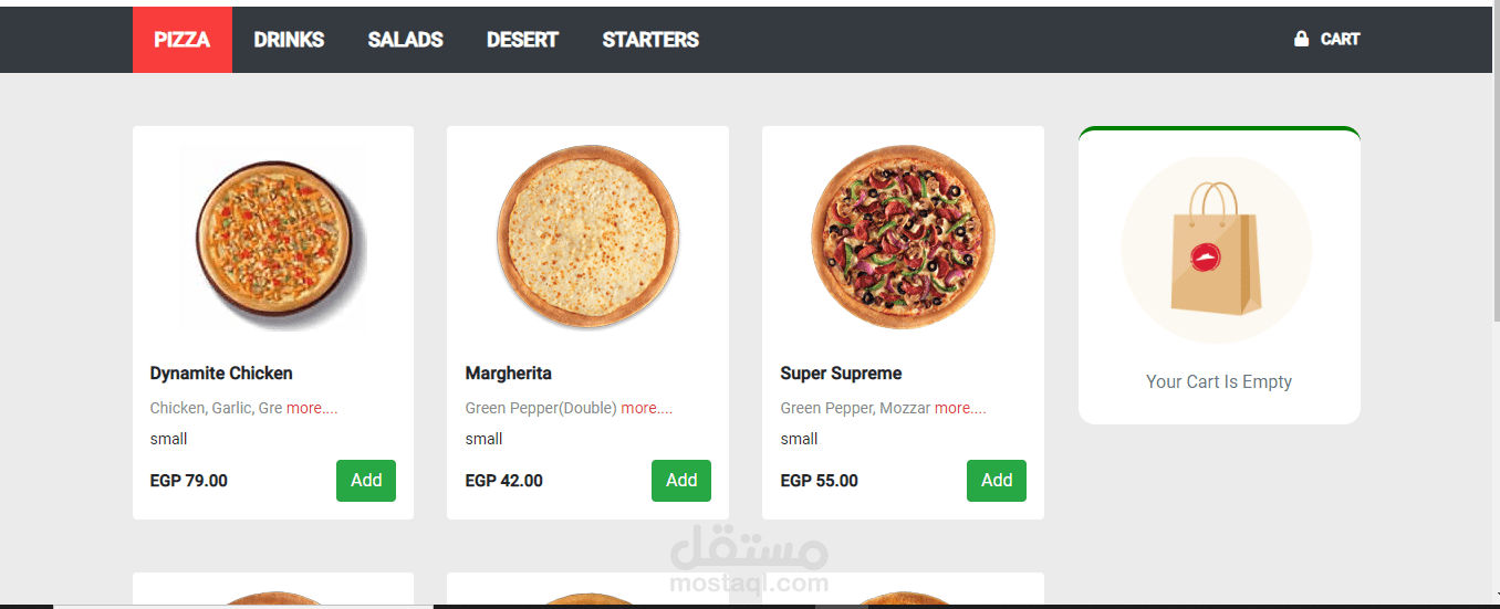 PIZZA HUT CLONE | مستقل