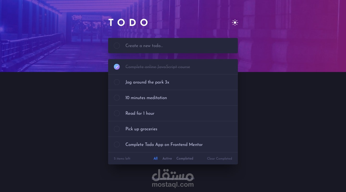 todo-app-main | مستقل