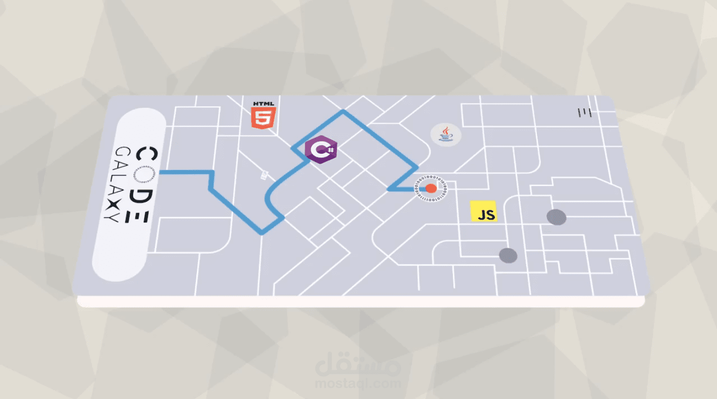 motion graphic for code galaxy | مستقل