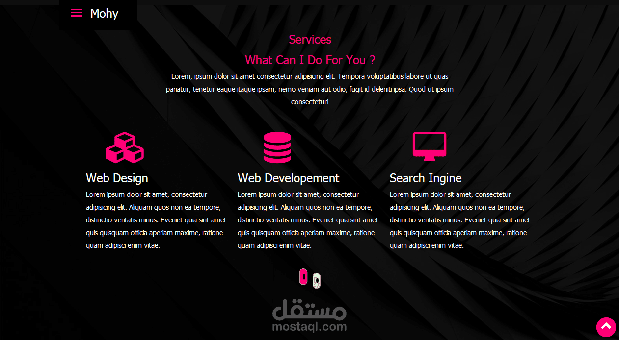 تصميم Portfolio جميل بإستخدام Html Css Jquery Bootstrap مستقل 5721