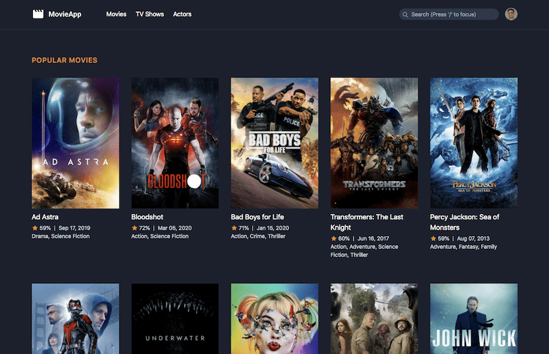 Movie App | مستقل