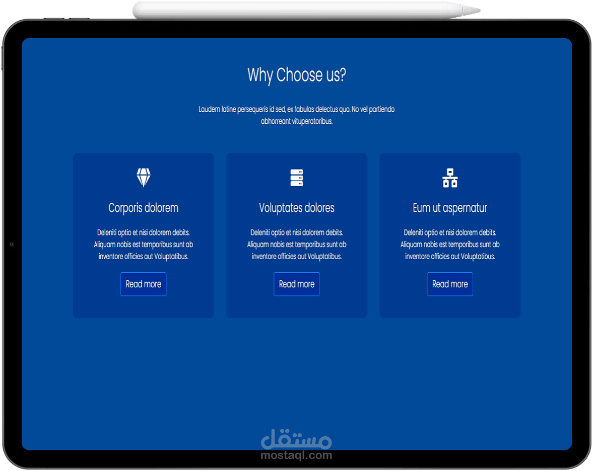 Fully Responsive Page Html Css Media Query Bootstrap مستقل
