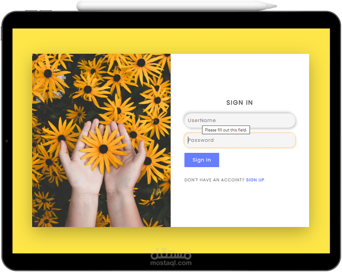 Sign in form | مستقل