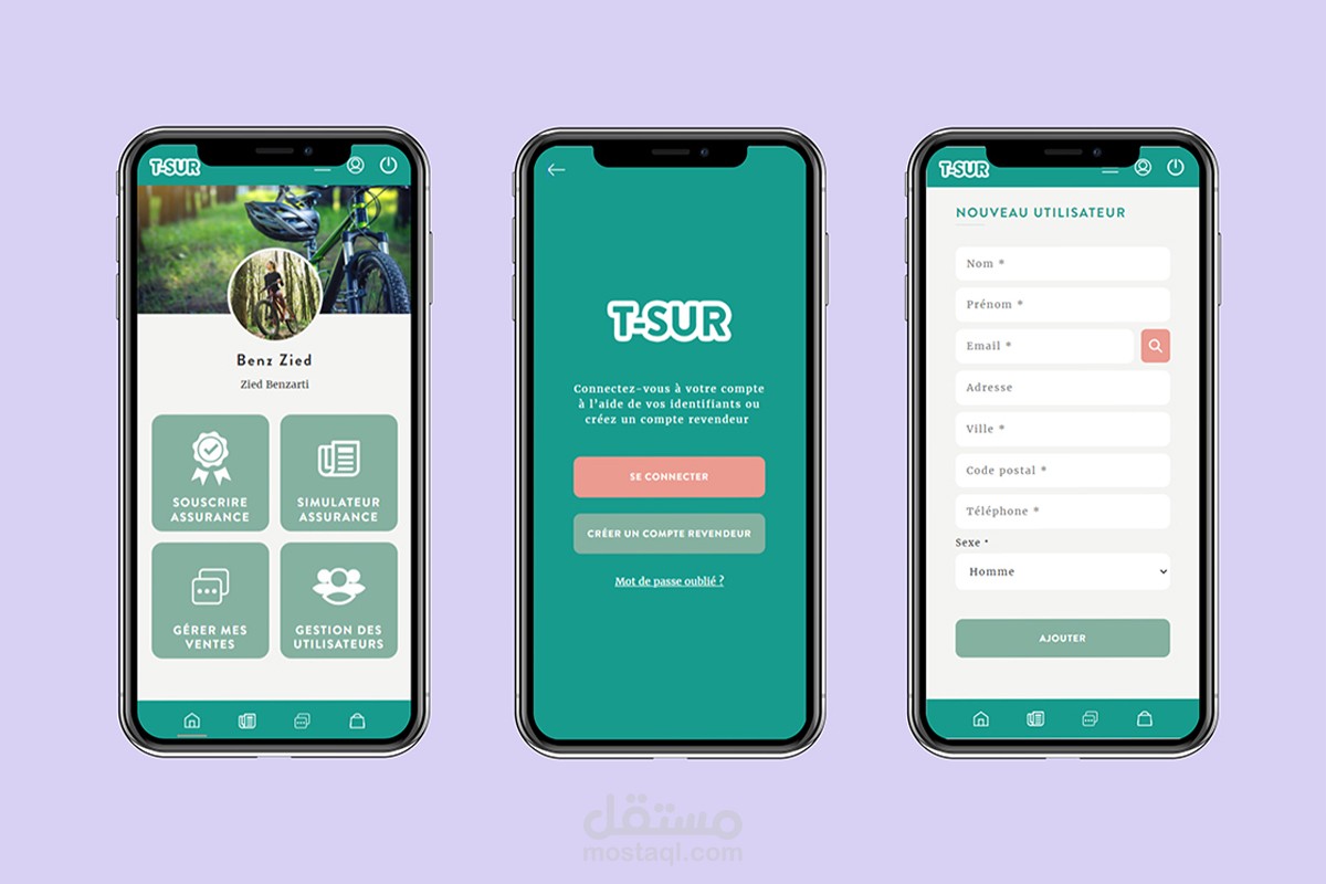 Tsur Ionic Mobile Application مستقل